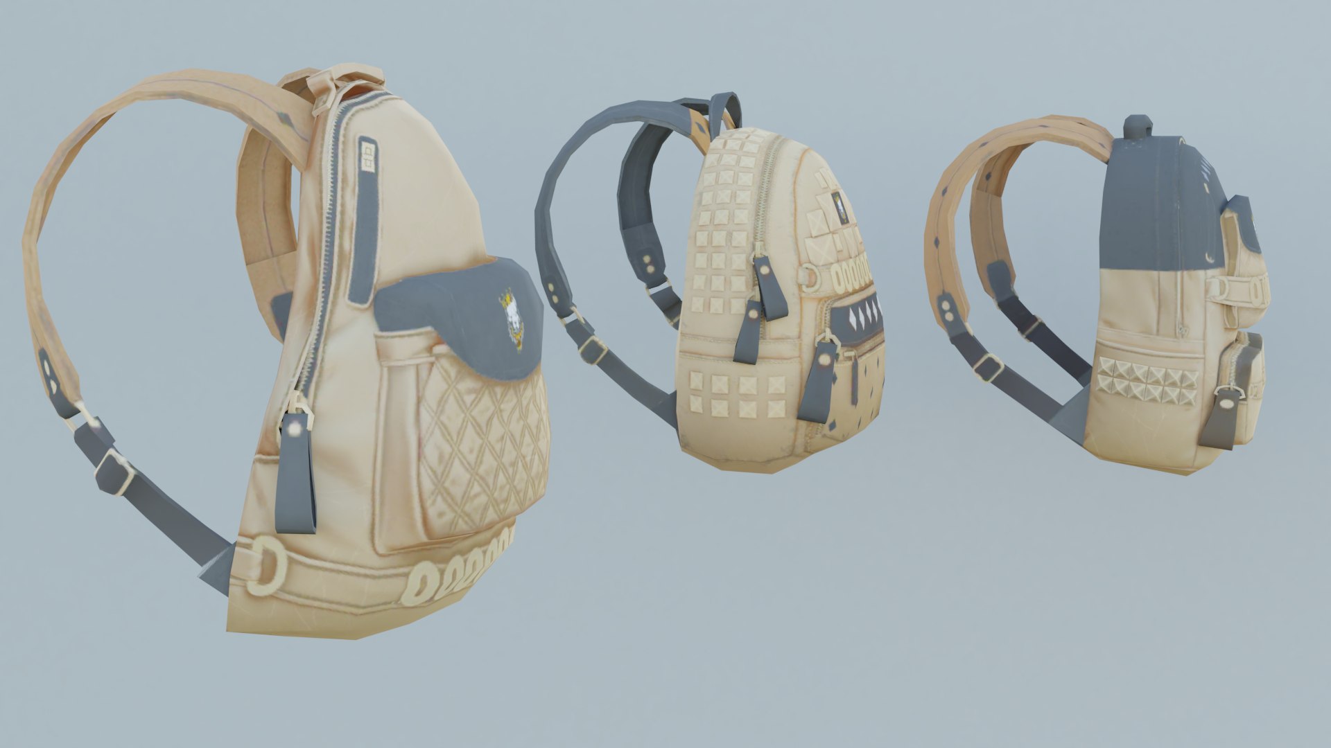 3D Model Bag 3x - Bing Backpack - TurboSquid 1815976