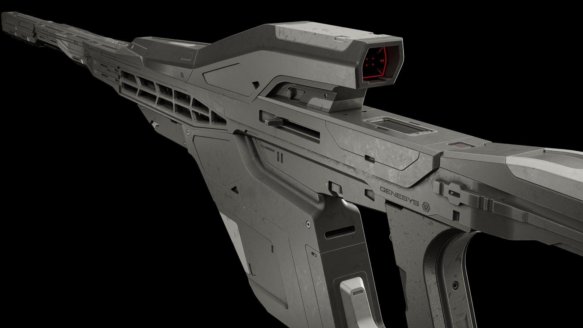 Futuristic Sniper Rifle 3D Model - TurboSquid 2351733