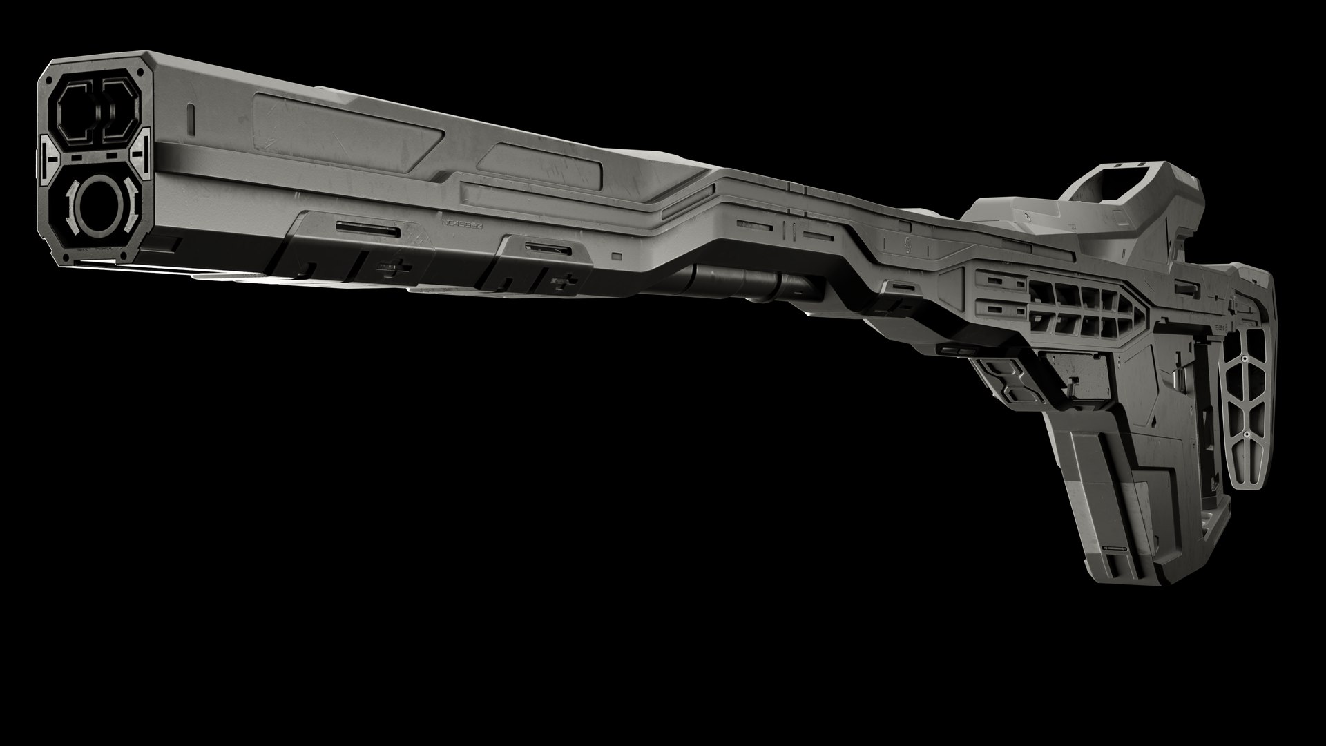 Futuristic Sniper Rifle 3D Model - TurboSquid 2351733