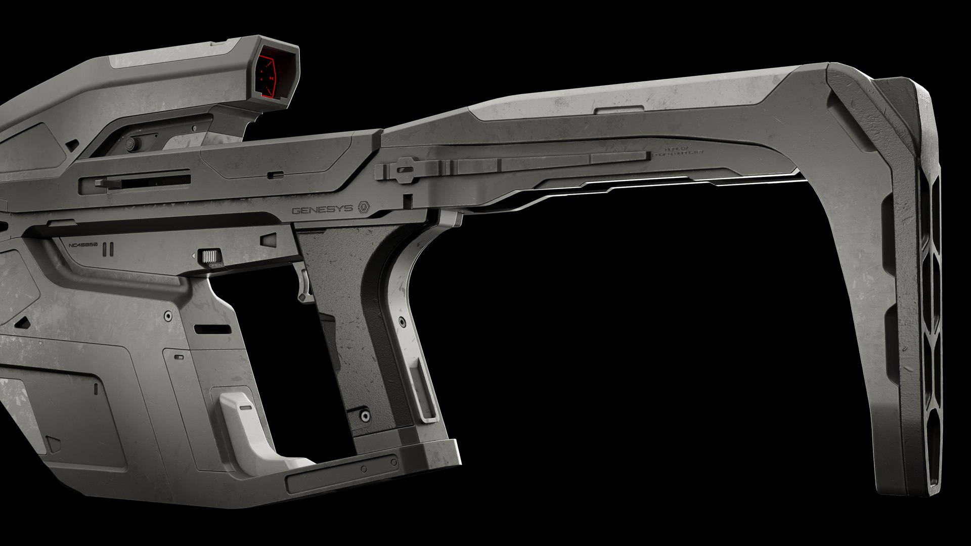 Futuristic Sniper Rifle 3D Model - TurboSquid 2351733