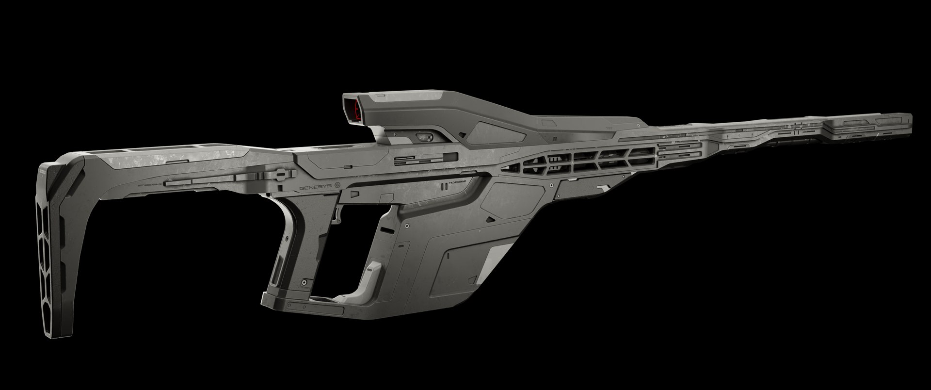 Futuristic Sniper Rifle 3D Model - TurboSquid 2351733