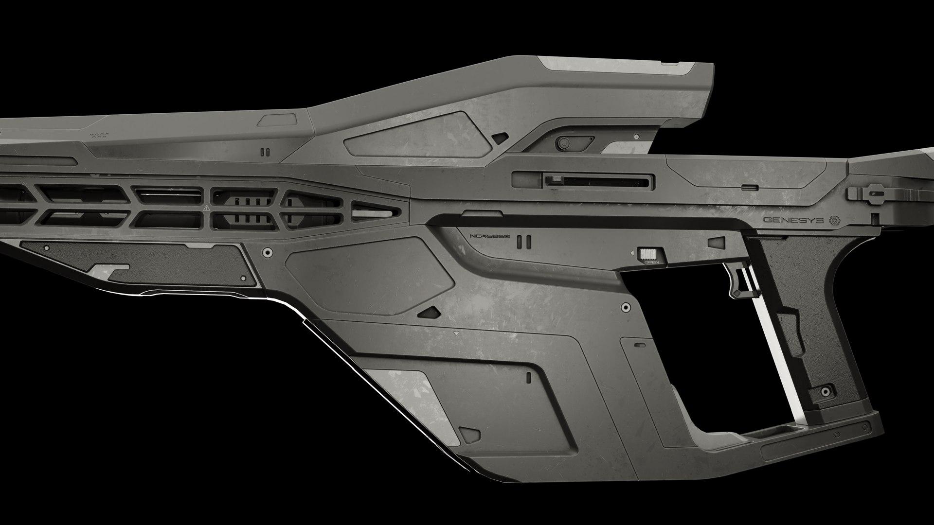 Futuristic Sniper Rifle 3D Model - TurboSquid 2351733