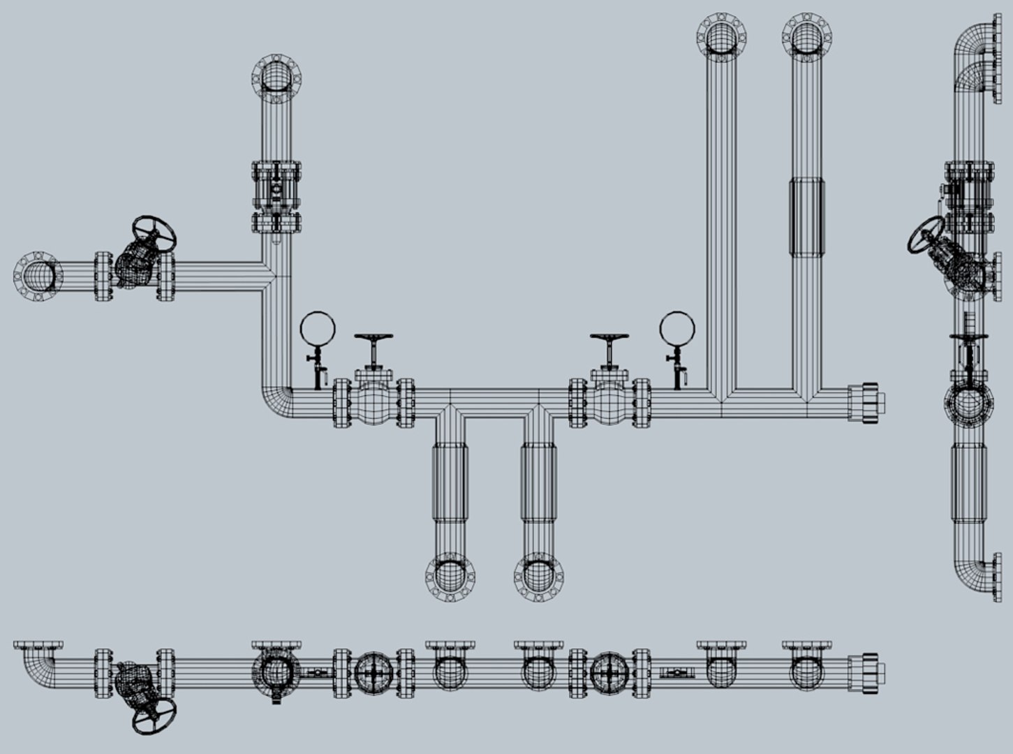 3d Pipe Assembly