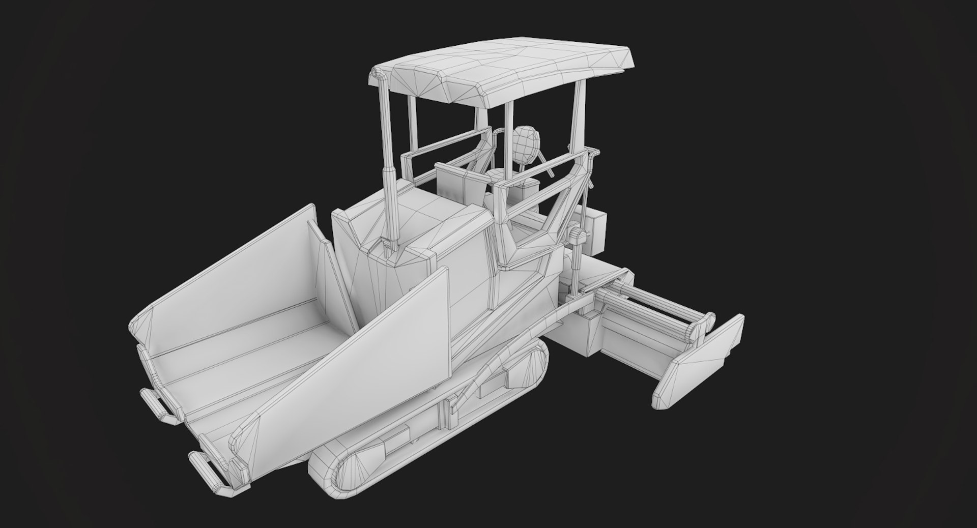3D Model Asphalt Paver - TurboSquid 1302699