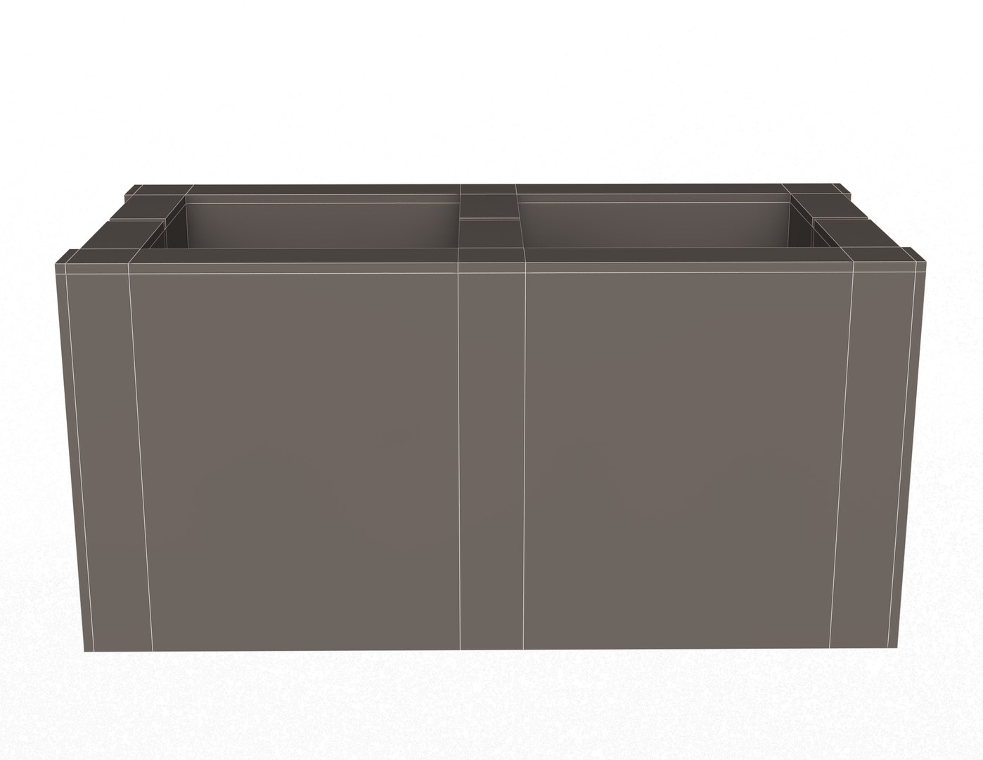 Cinder Block 3D Model - TurboSquid 1744939