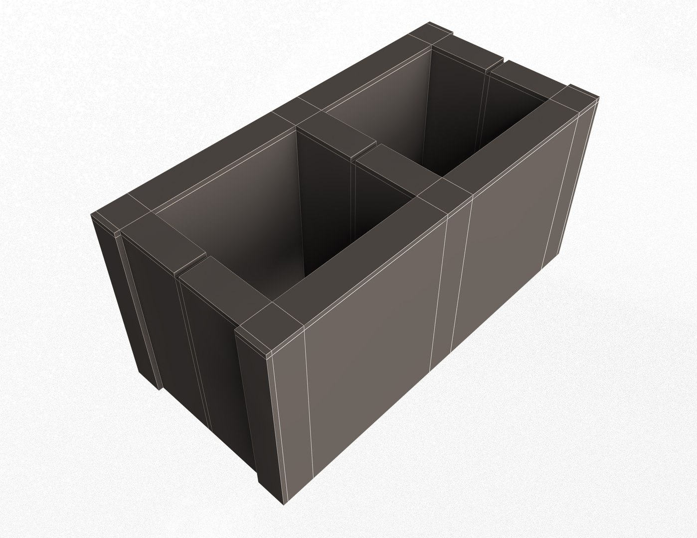 Cinder Block 3D Model - TurboSquid 1744939