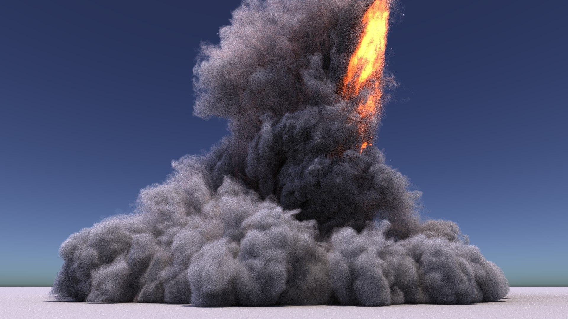 3D VDB Slanted Rocket Engine Landing 001 - TurboSquid 2426913