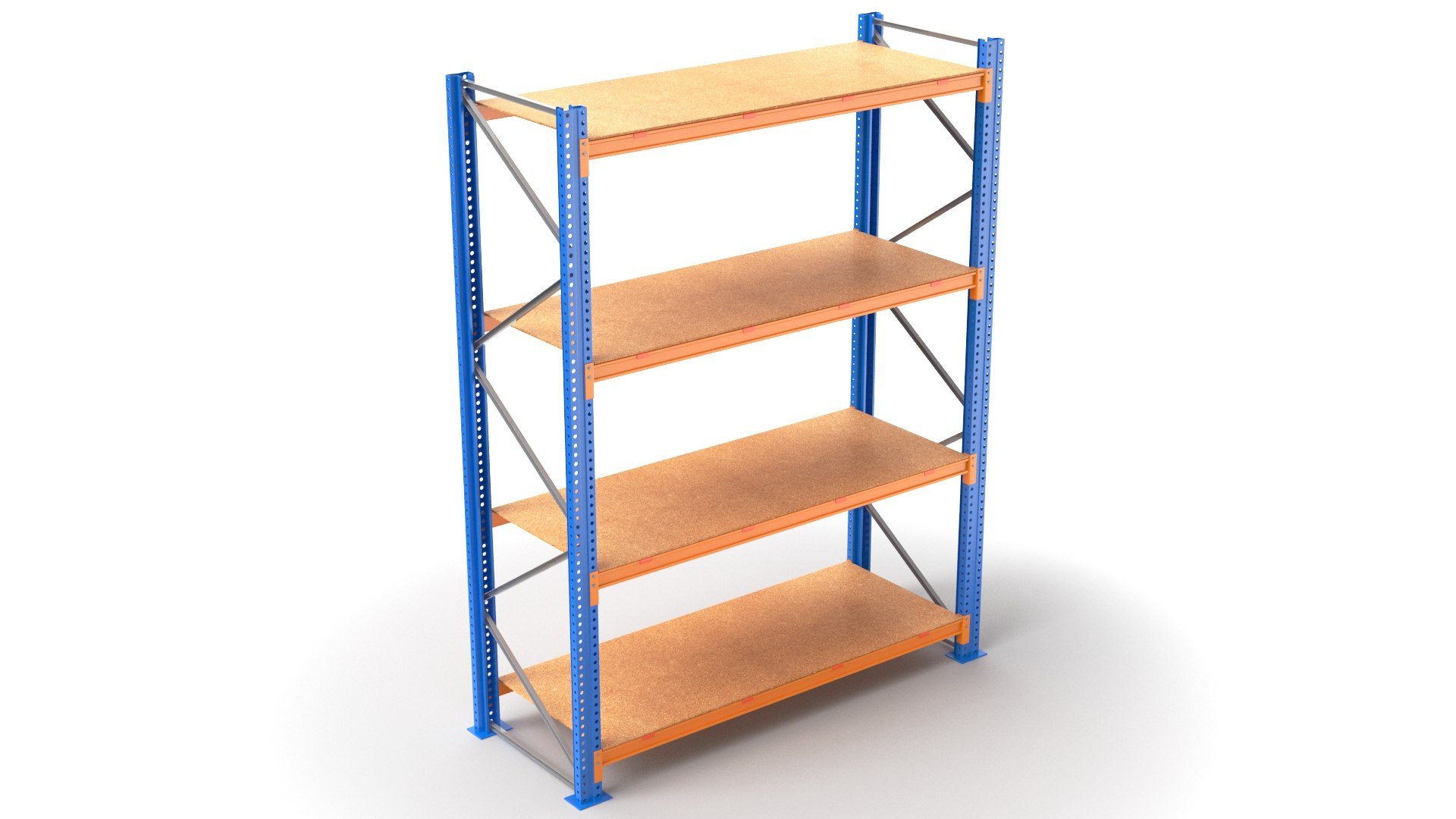 3D Detailed Warehouse Rack - TurboSquid 2091099