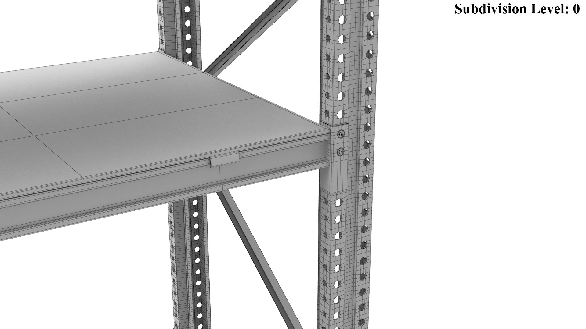 3D Detailed Warehouse Rack - TurboSquid 2091099