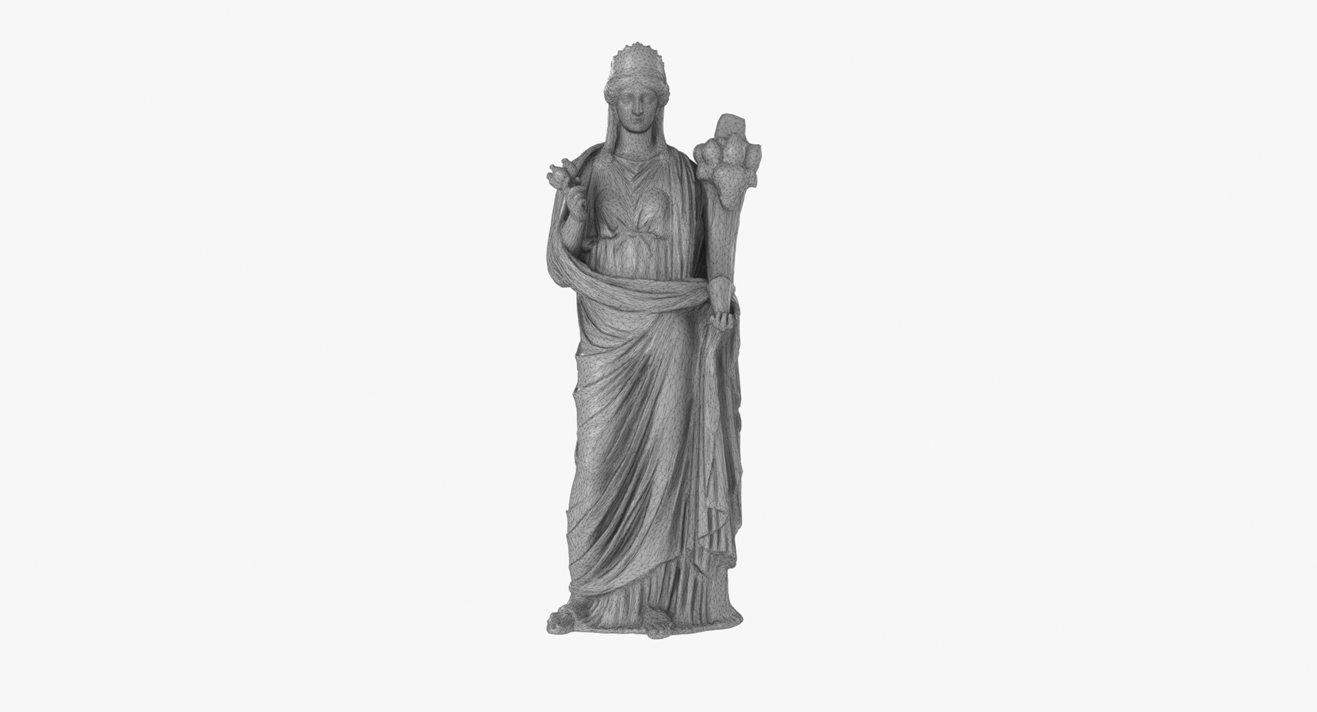 Demeter Statue 3D model - TurboSquid 2115488