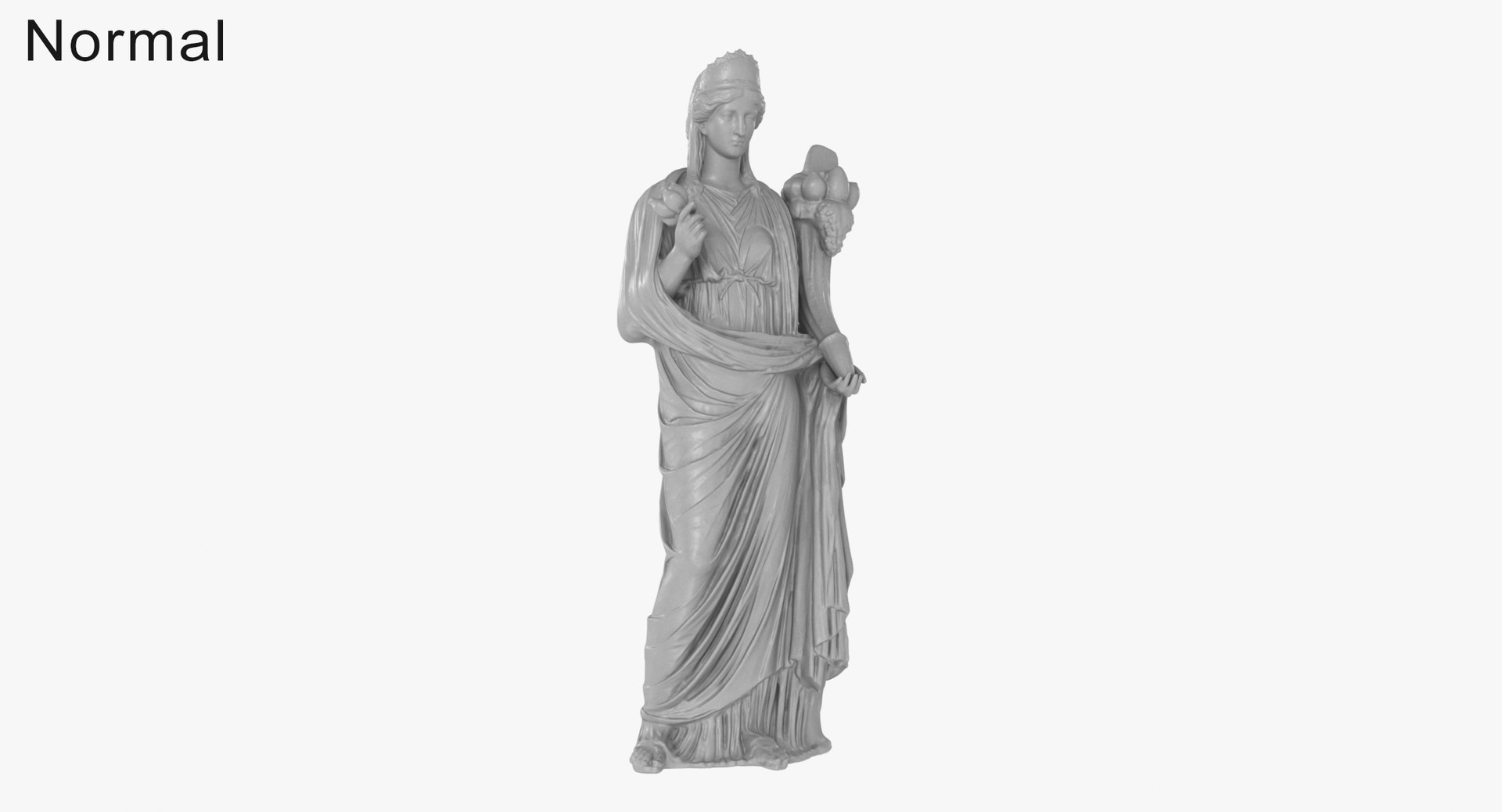 Demeter Statue 3D model - TurboSquid 2115488