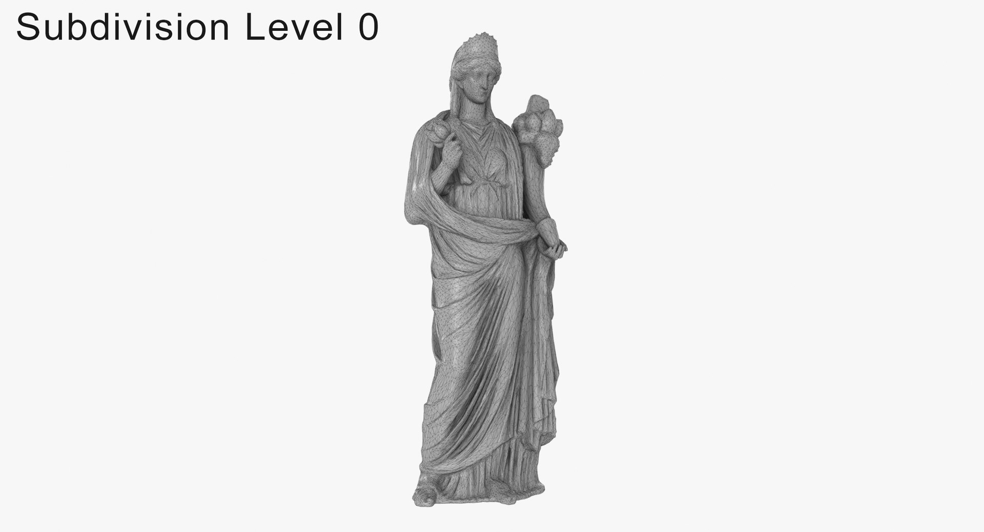 Demeter Statue 3D model - TurboSquid 2115488