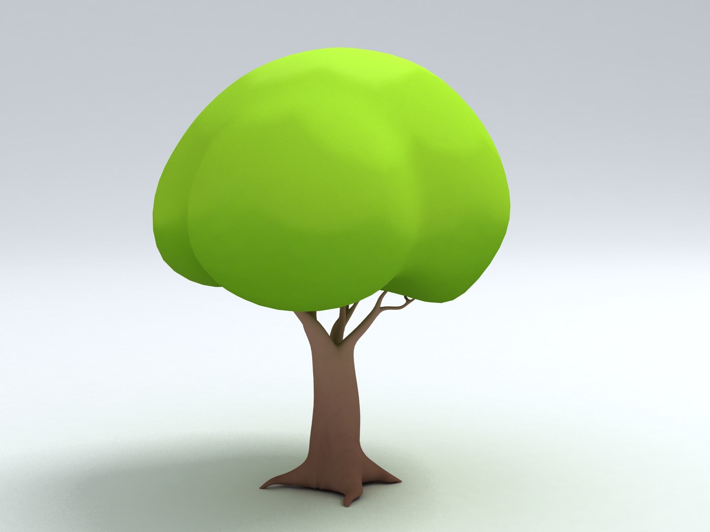 Simple Tree Cartoon 3d Max