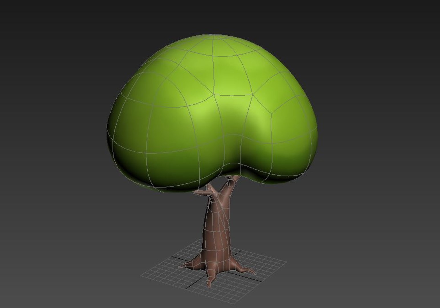 Simple Tree Cartoon 3d Max
