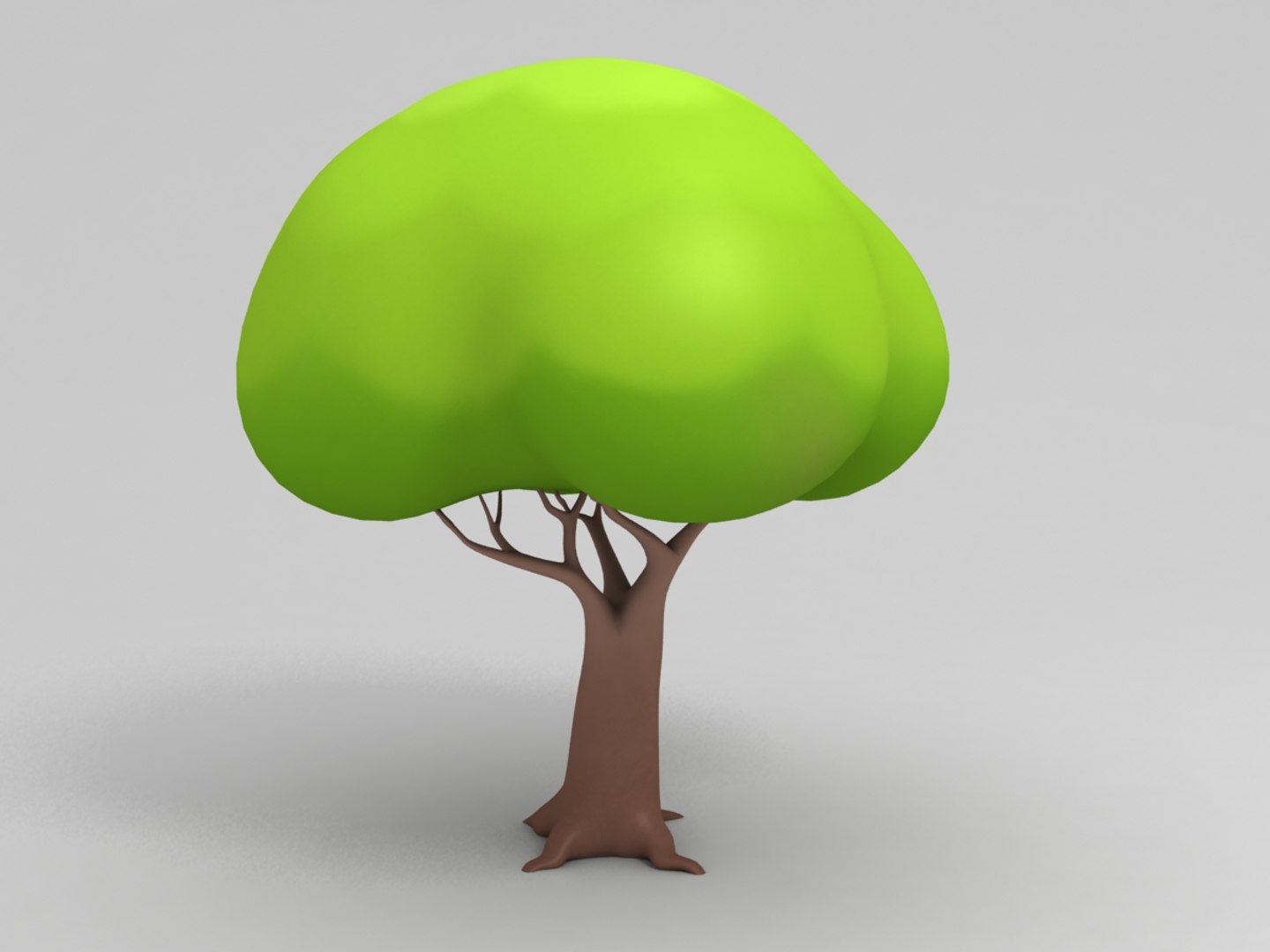 Simple Tree Cartoon 3d Max