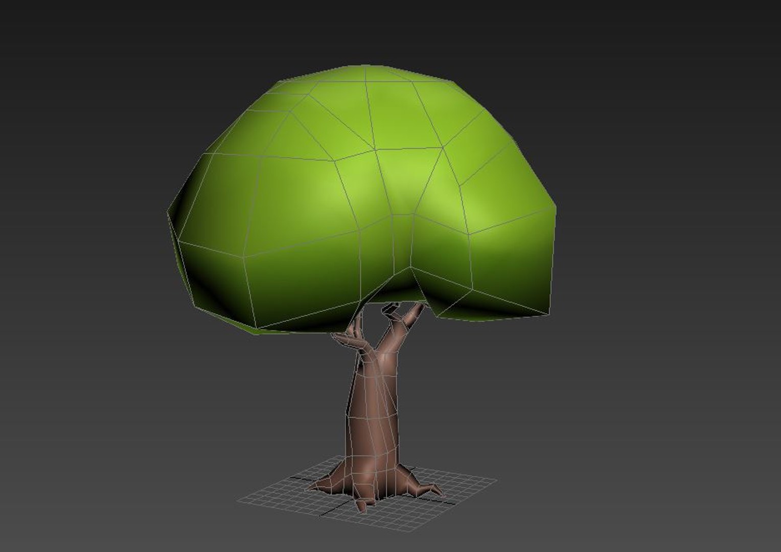 Simple Tree Cartoon 3d Max
