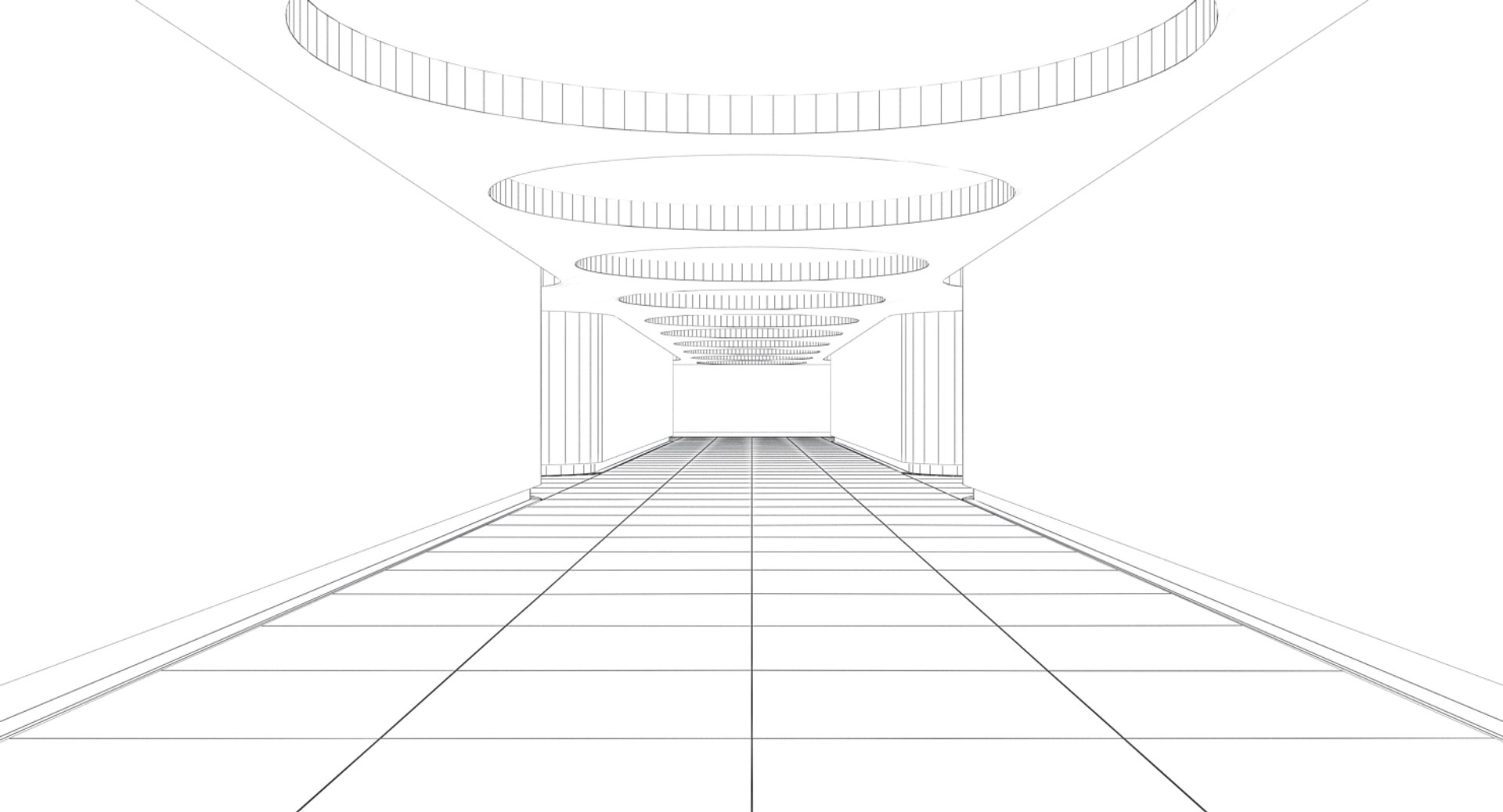 Hallway Realistic 3d Model