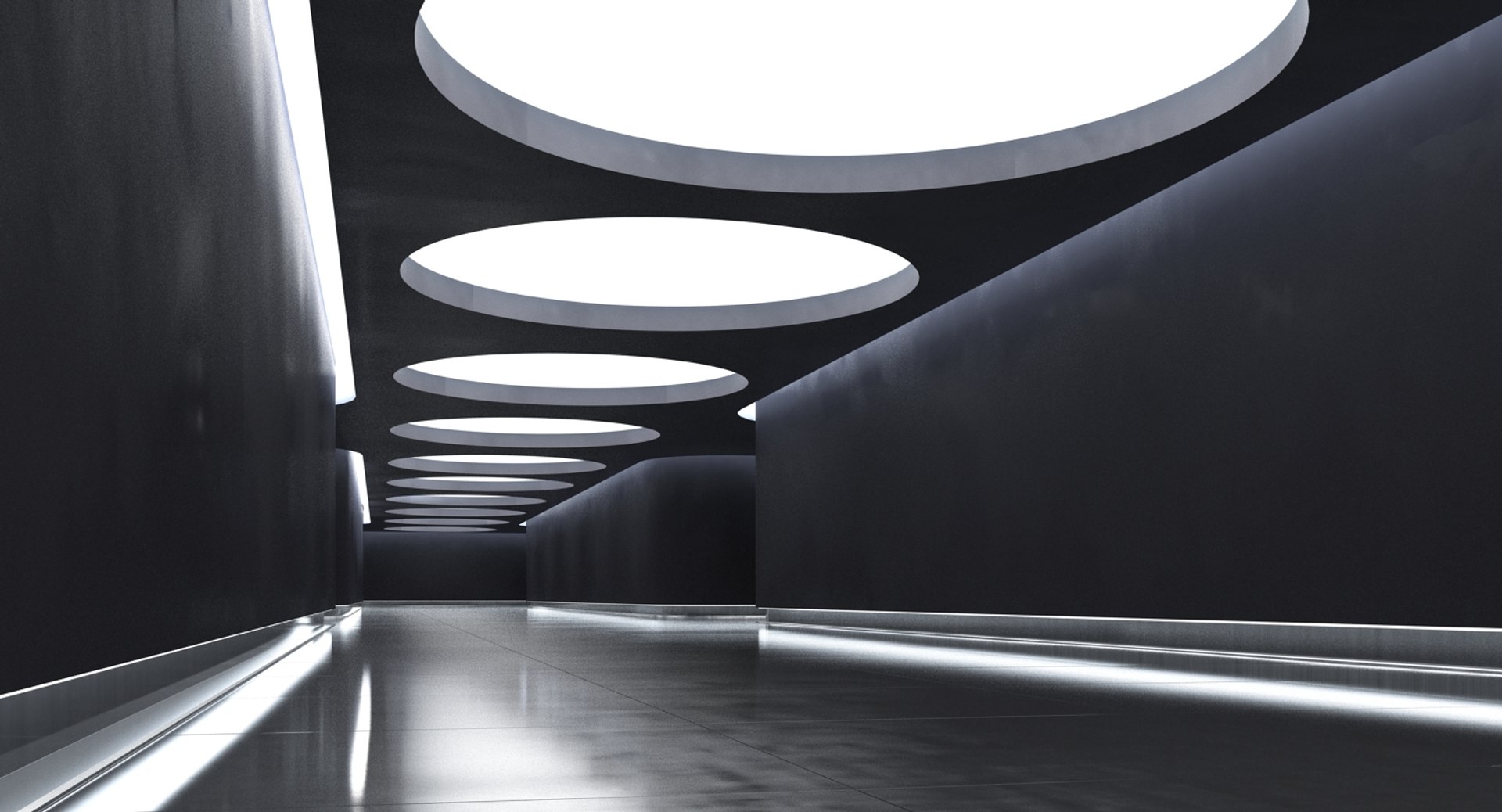 Hallway Realistic 3d Model