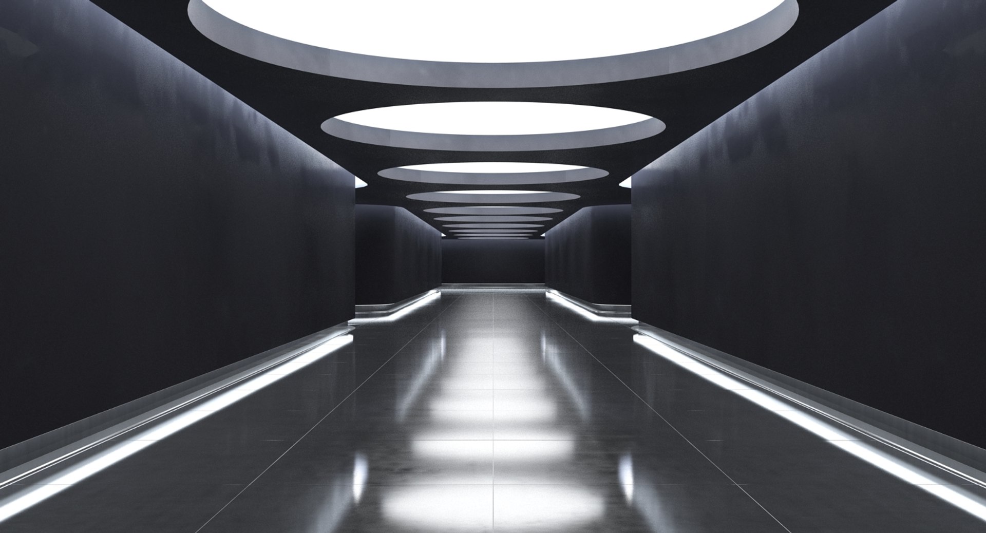 Hallway Realistic 3d Model