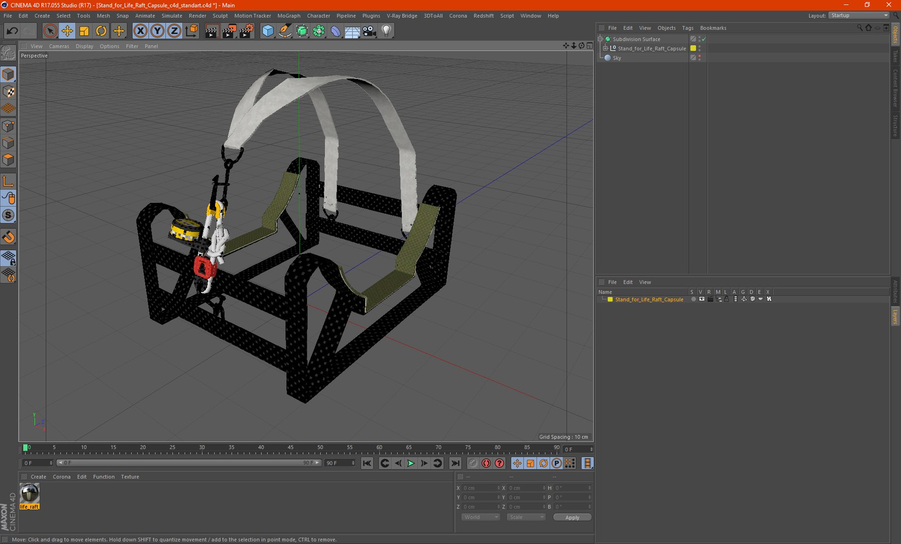 3D Stand for Life Raft Capsule - TurboSquid 1998685
