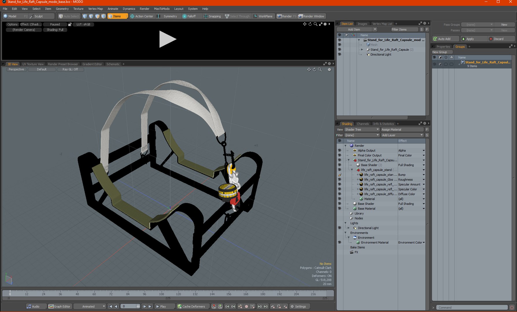 3D Stand for Life Raft Capsule - TurboSquid 1998685