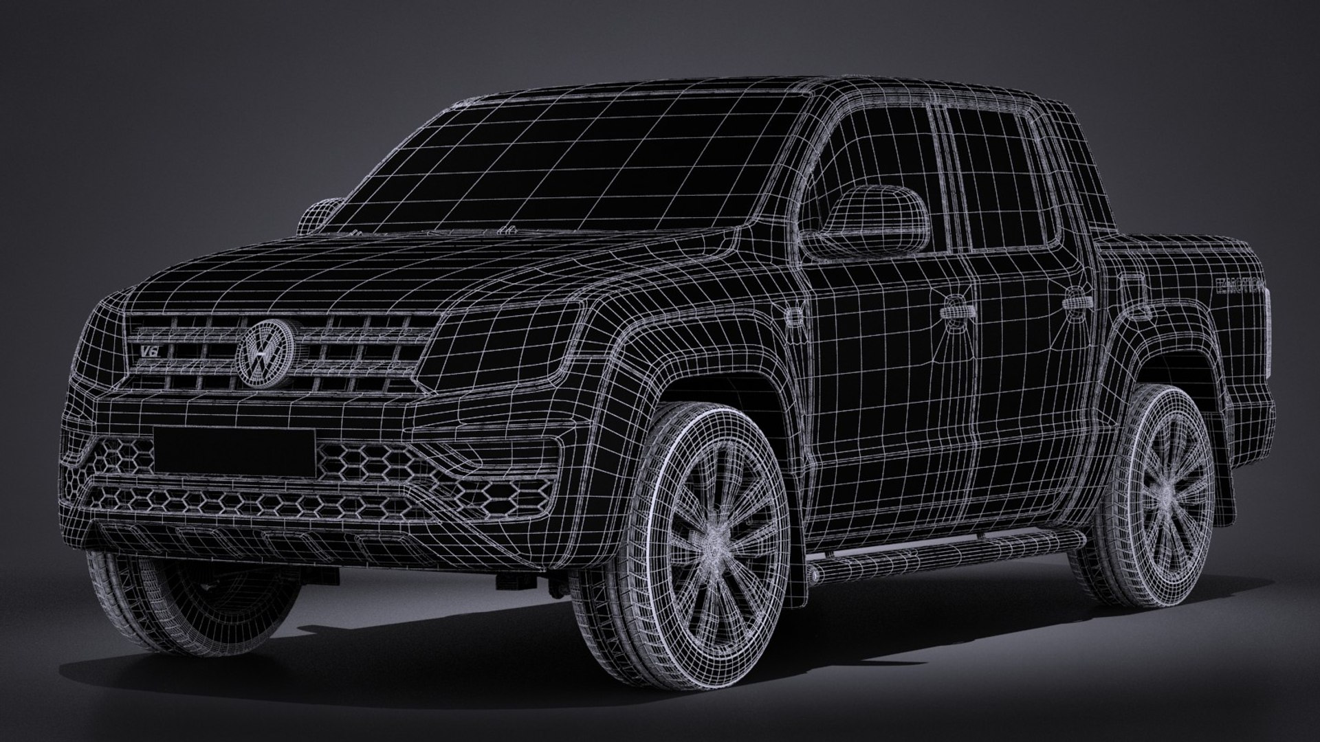 Volkswagen Amarok 2017 3d Model