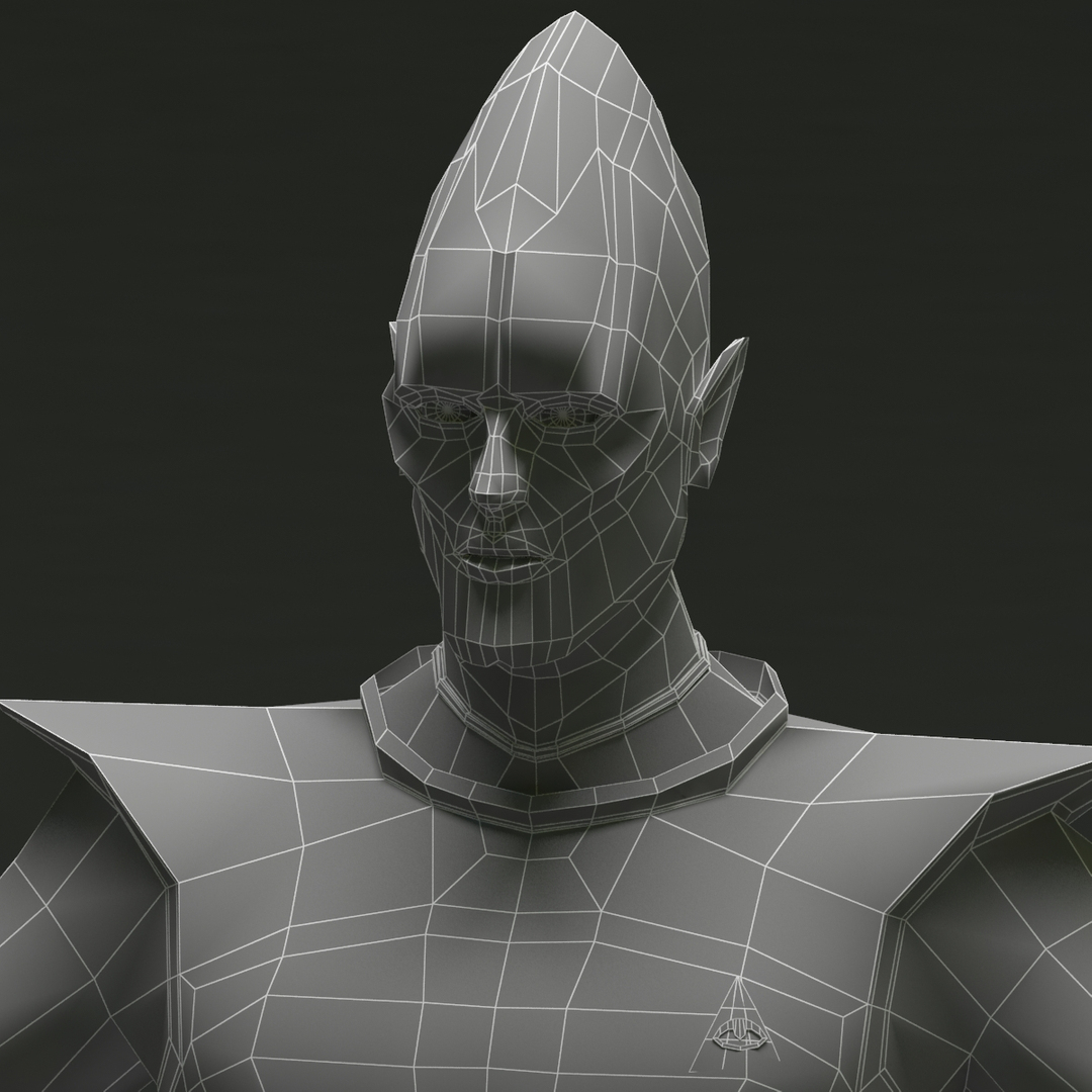 alien triangle eye 3d model