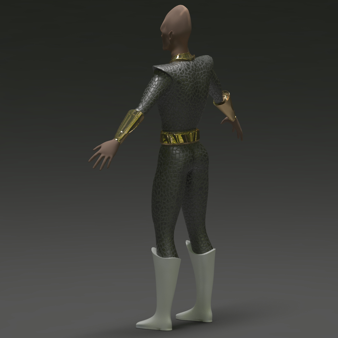 alien triangle eye 3d model