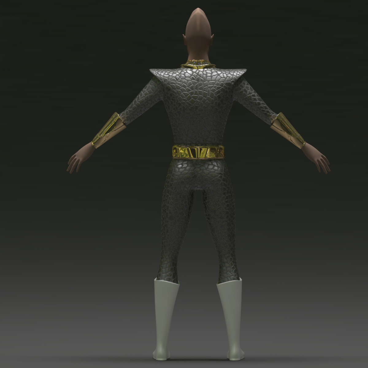 alien triangle eye 3d model