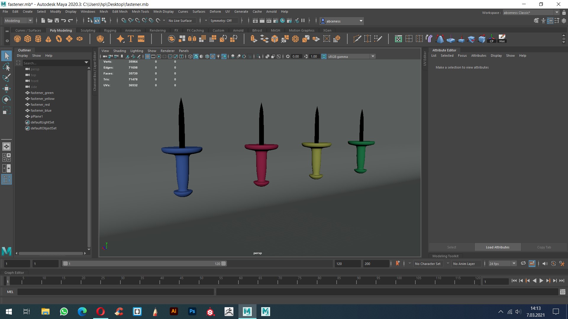 Fastener 3D Model - TurboSquid 1701476