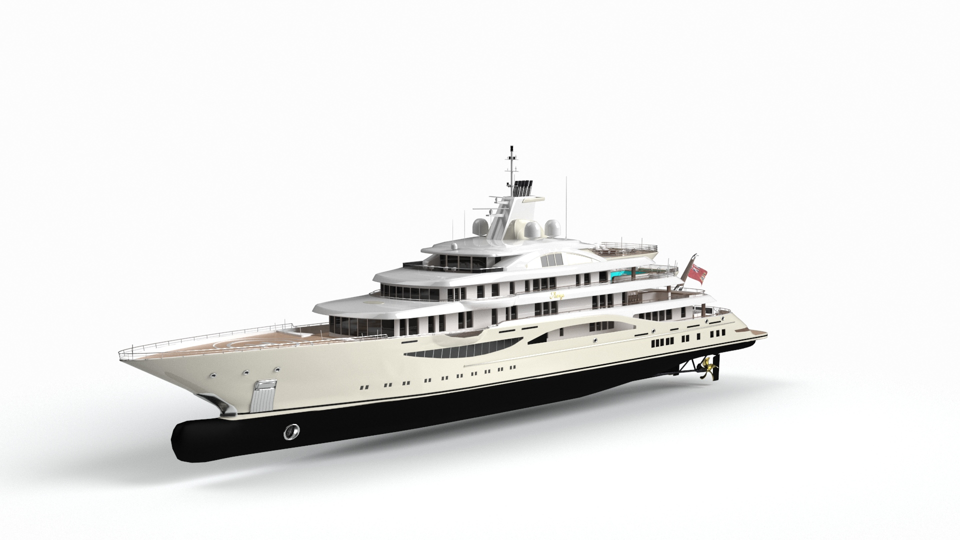 3D Alaiya Superyacht Night Scene Model - TurboSquid 2202843