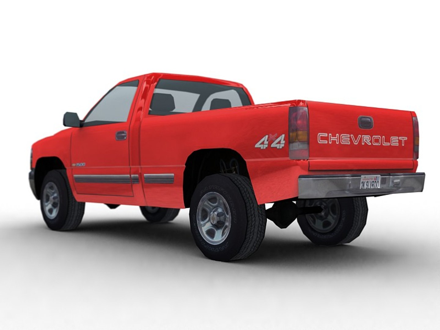 5 Chevy Vehicles Silverado Z71 3d Model