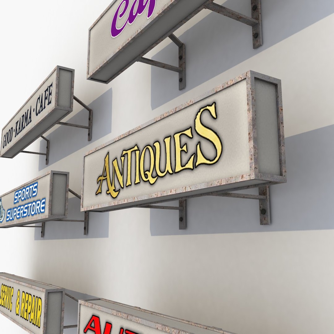 3ds max signs shop