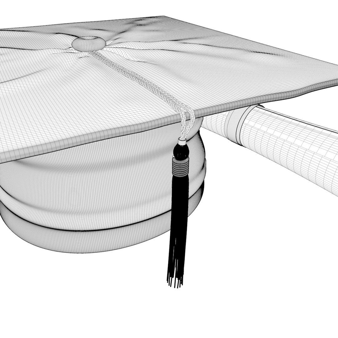 Graduation Cap 3d 3ds