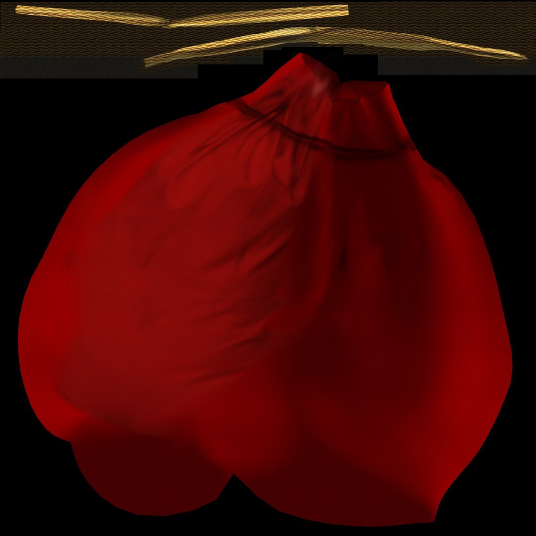 Xmas Sack Over The Shoulder 3D Model - TurboSquid 1825507