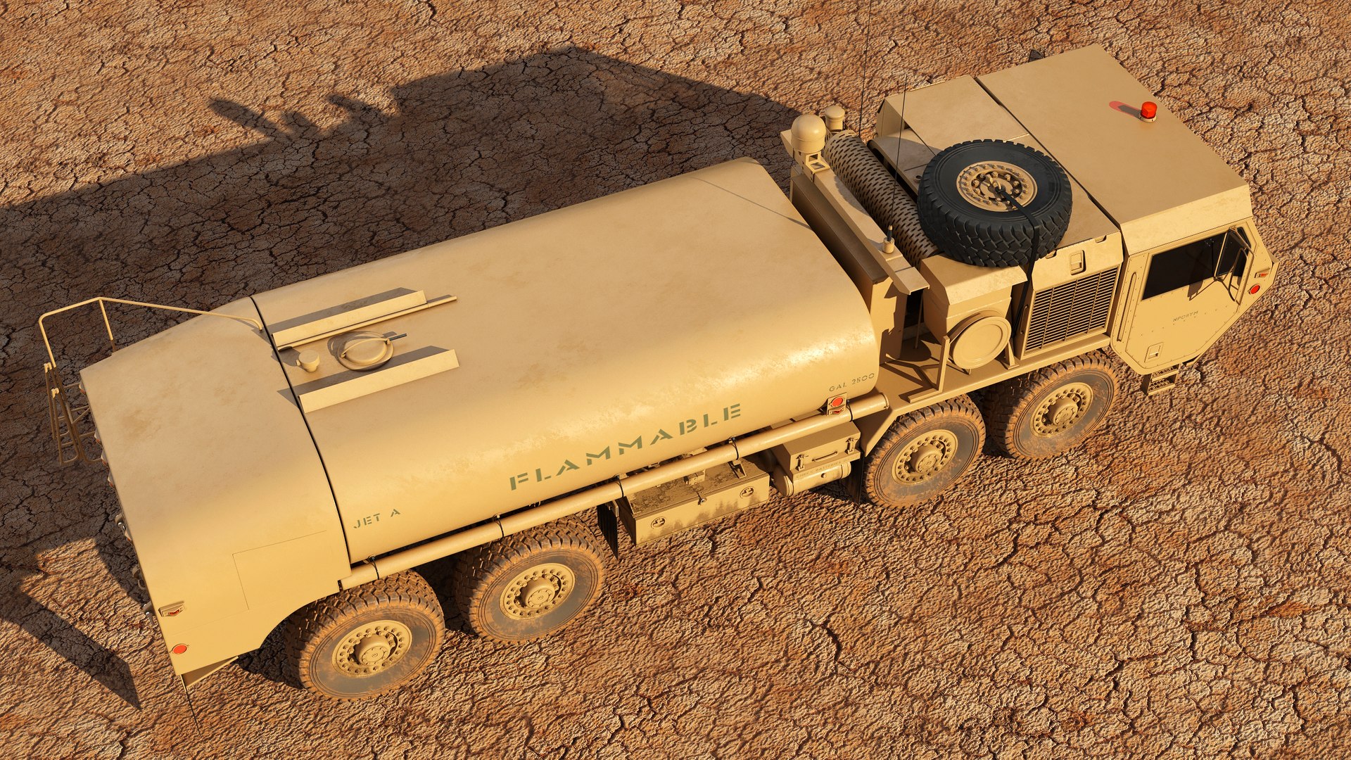 3D HEMTT A4 M978 Fuel Tanker Model - TurboSquid 2381997