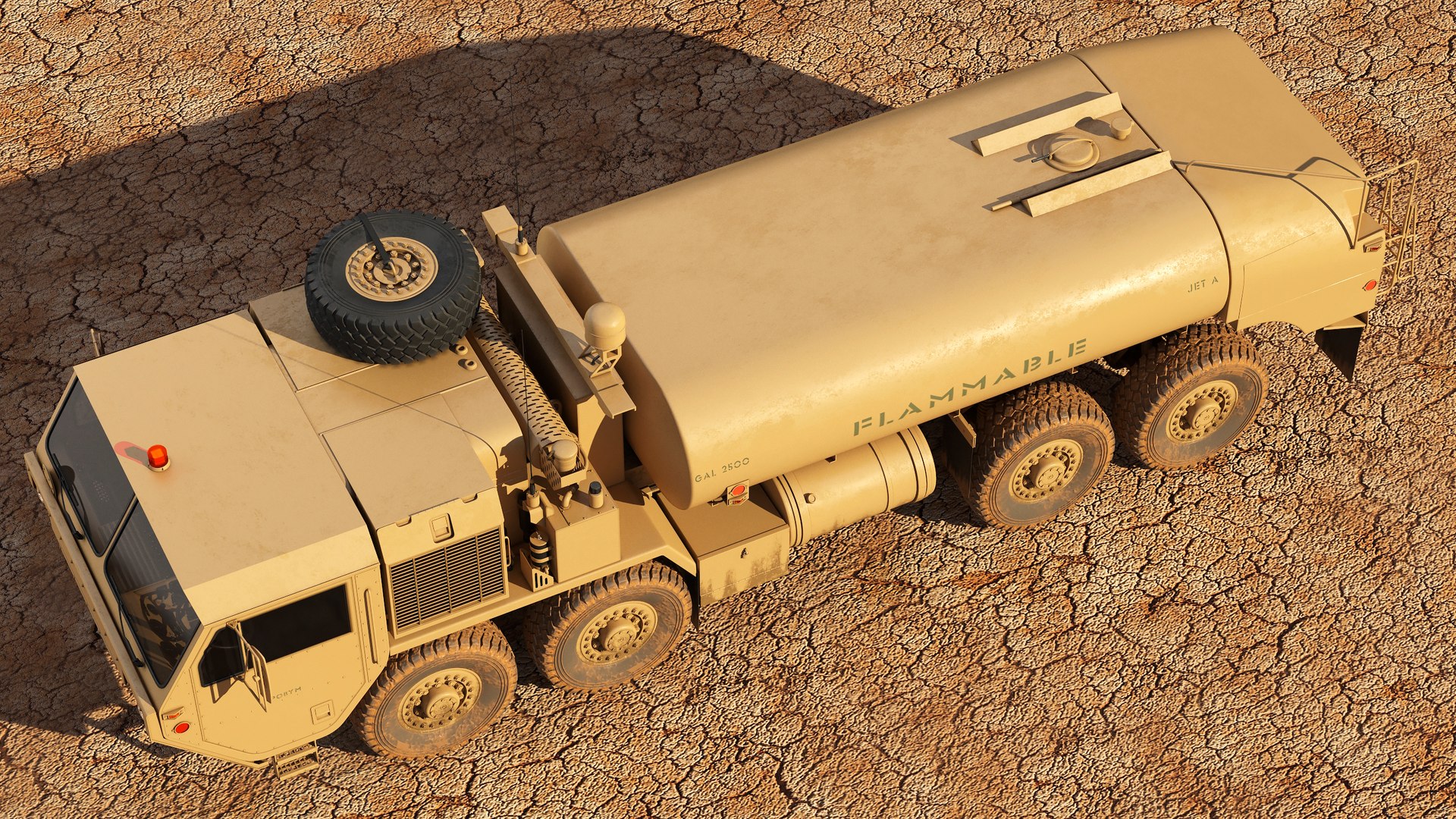 3D HEMTT A4 M978 Fuel Tanker Model - TurboSquid 2381997