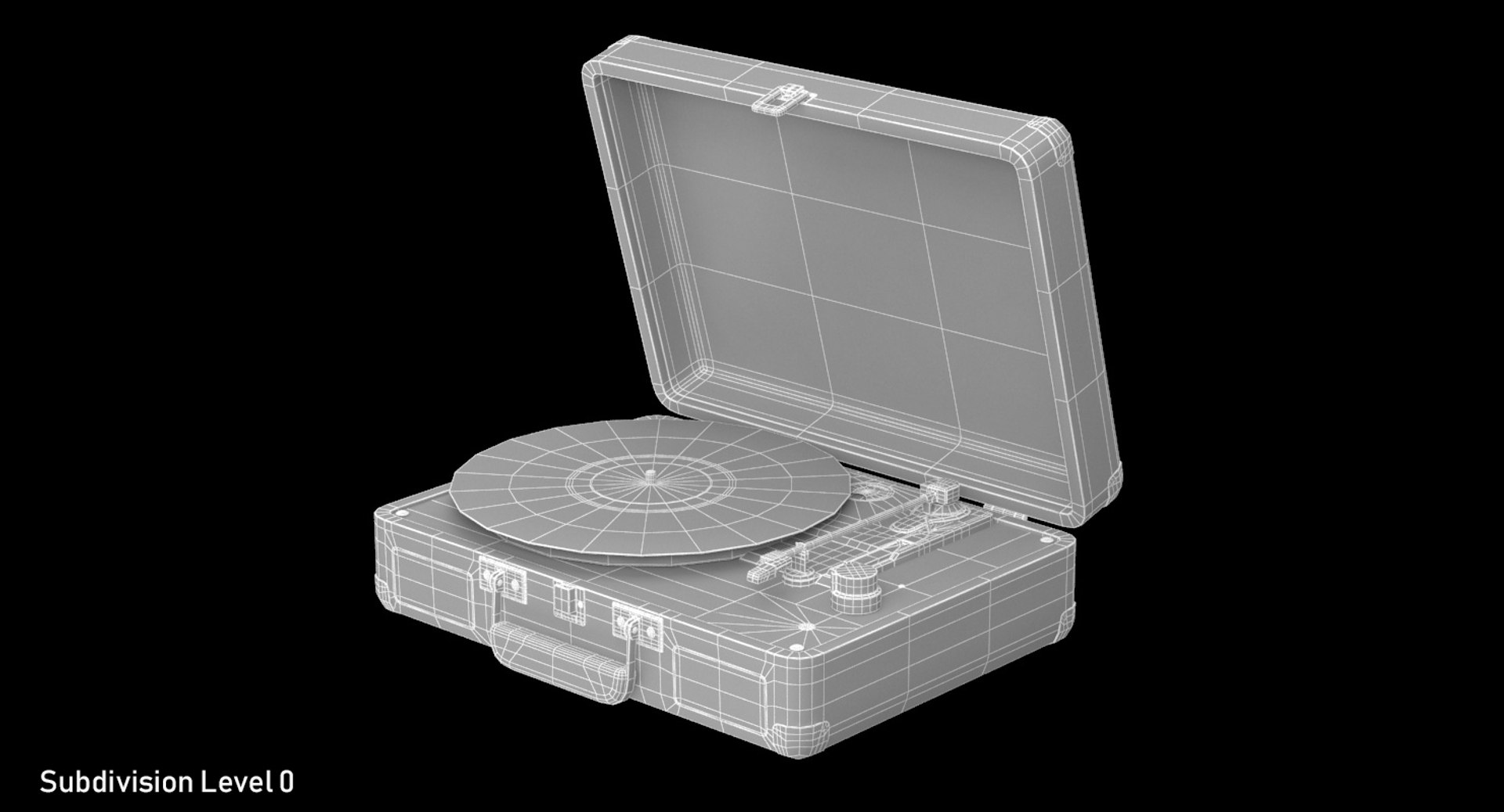 Retro Player Crosley 3D Model - TurboSquid 1285820