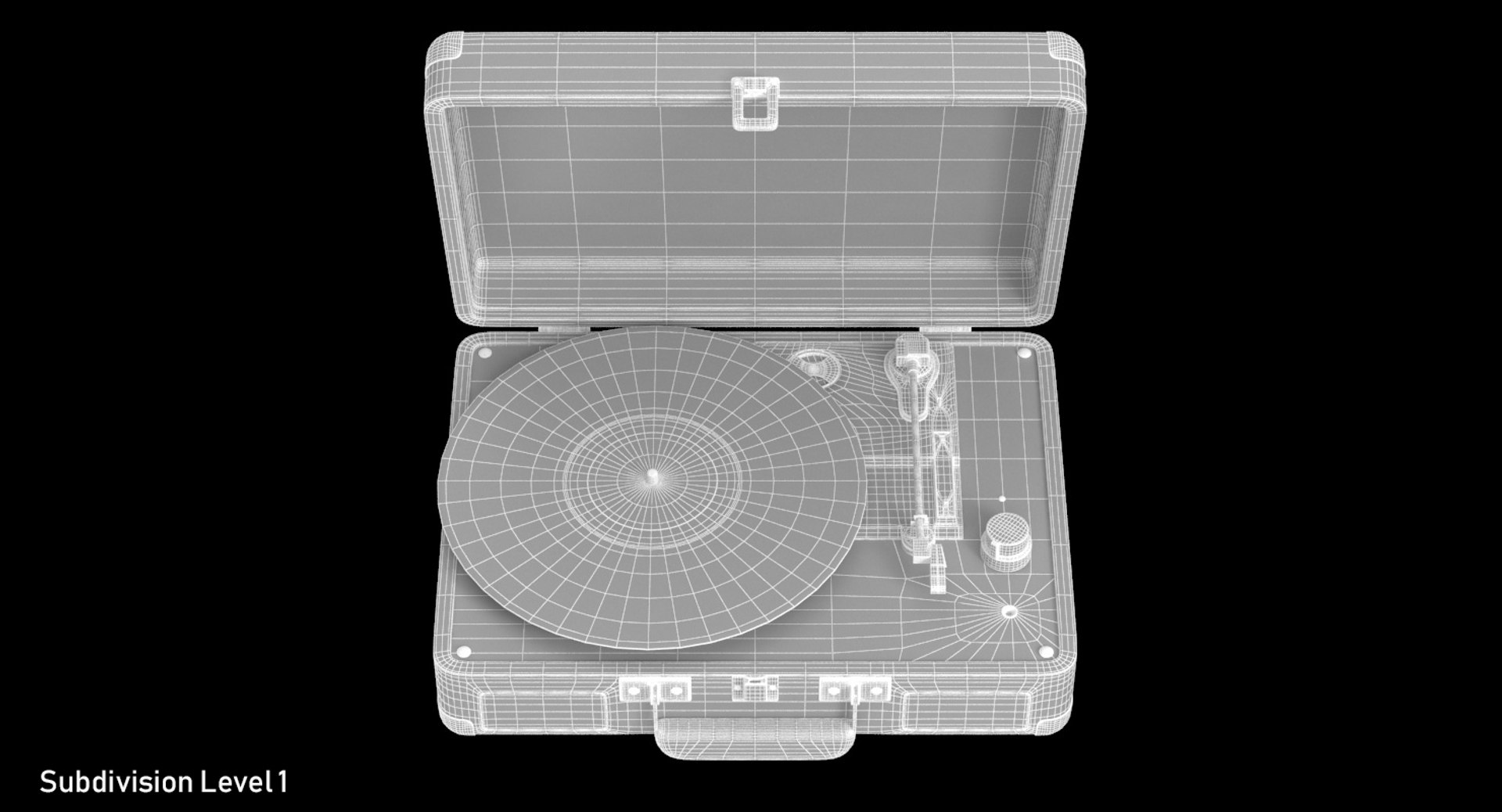 Retro Player Crosley 3D Model - TurboSquid 1285820