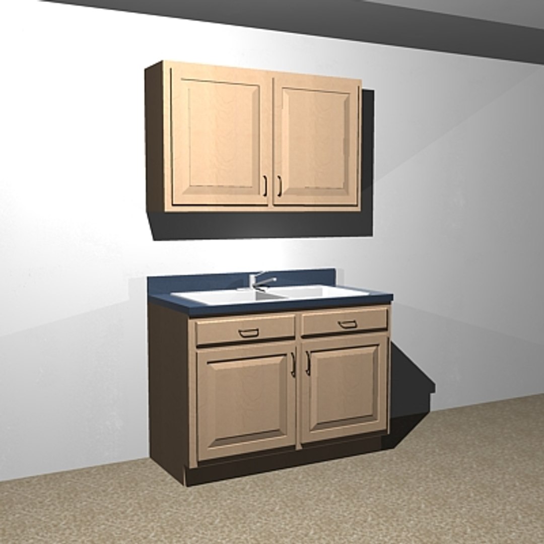 Kitchen Cabinets - 48 Dxf