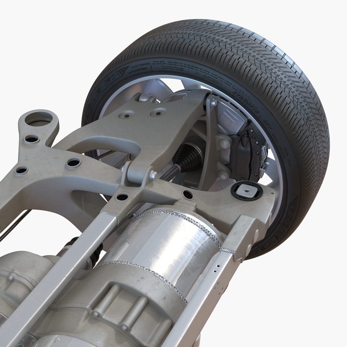 3d tesla s axle modeled model