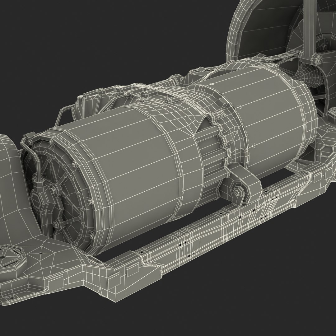 3d tesla s axle modeled model