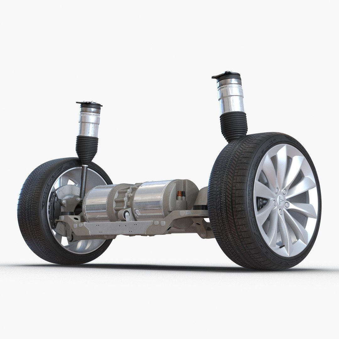 3d Tesla S Axle Modeled Model