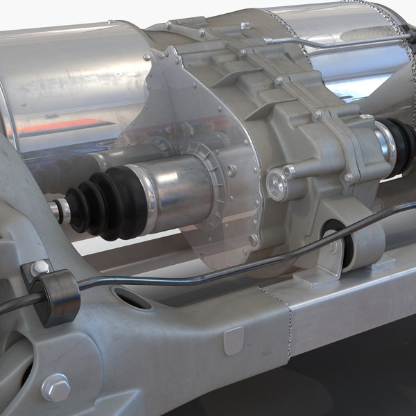3d tesla s axle modeled model