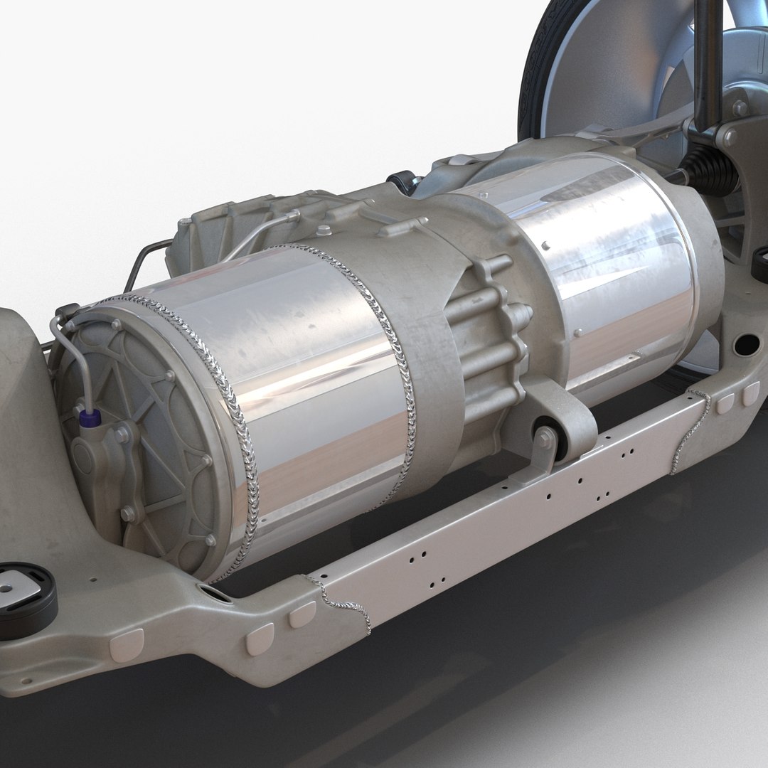 3d tesla s axle modeled model