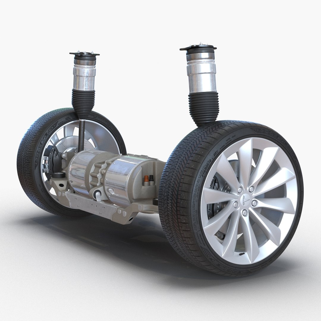 3d Tesla S Axle Modeled Model