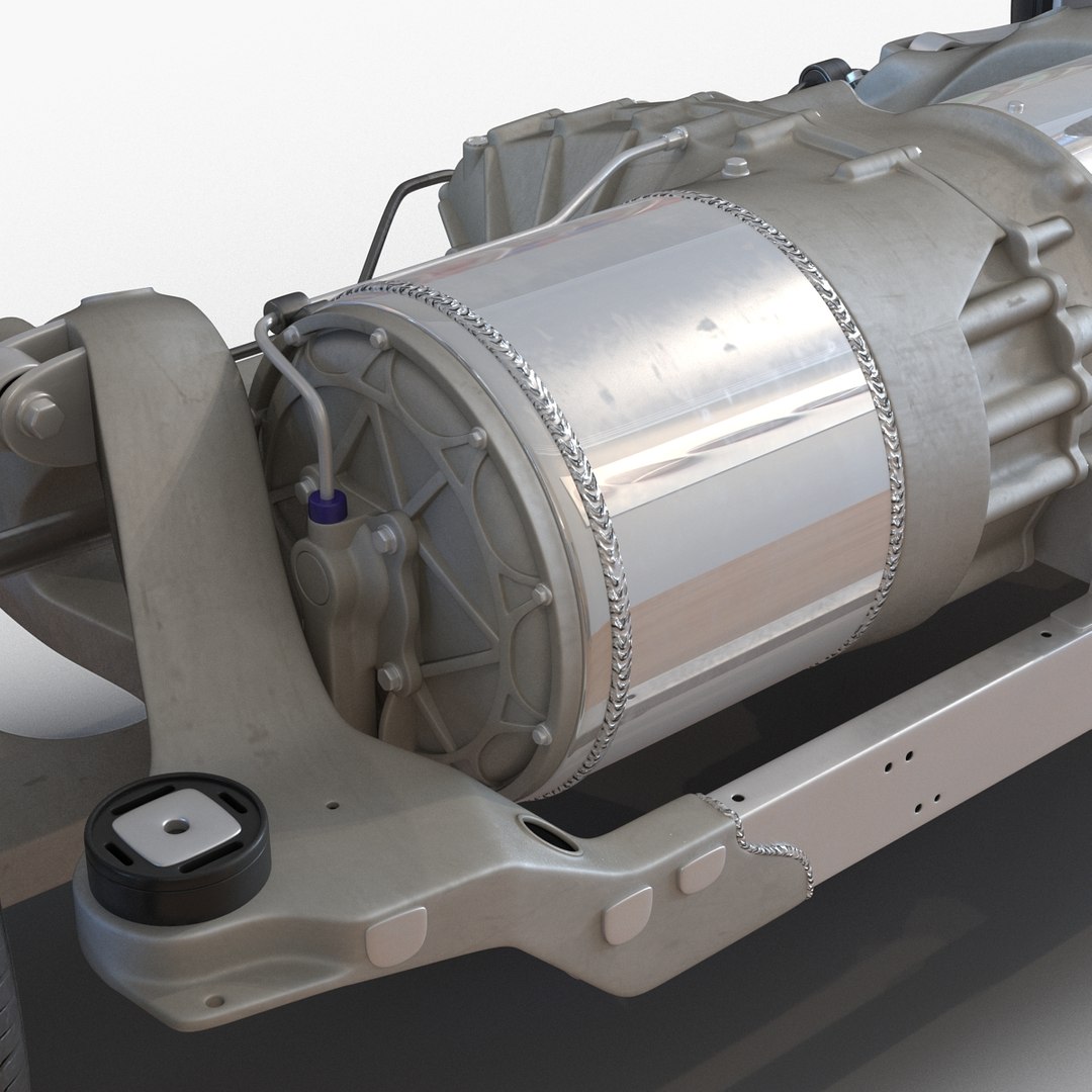 3d tesla s axle modeled model
