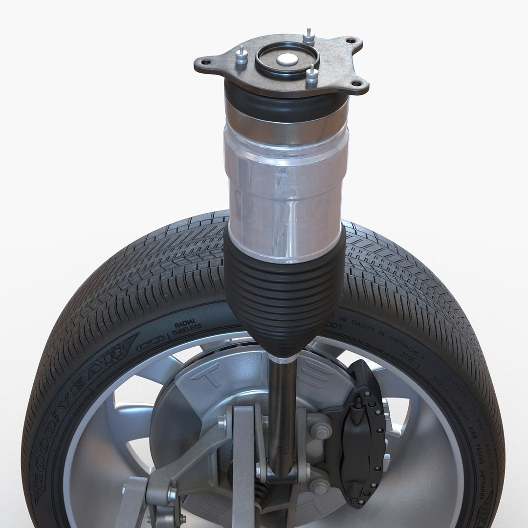3d tesla s axle modeled model