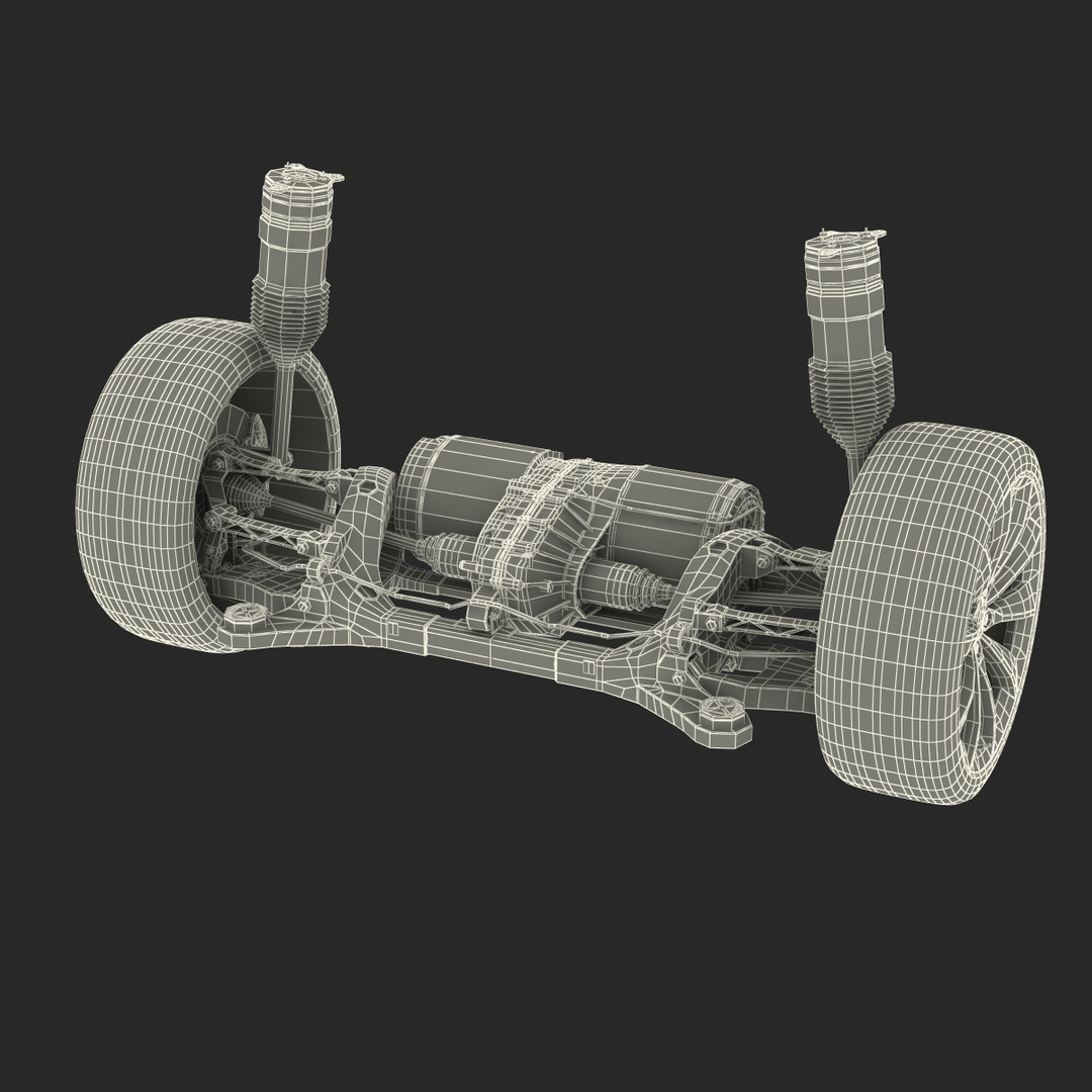 3d Tesla S Axle Modeled Model