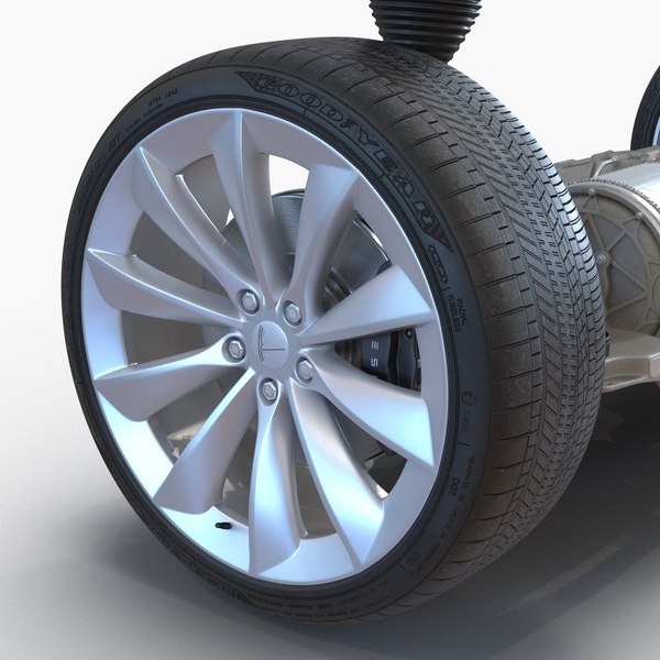 3d tesla s axle modeled model